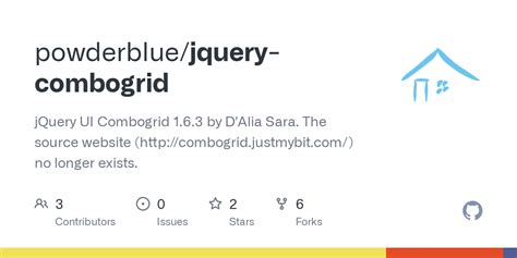 Github Powderbluejquery Combogrid Jquery Ui Combogrid 163 By Dalia Sara The Source