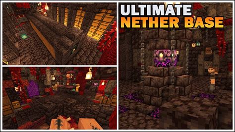 Minecraft Ultimate Nether Cave Base Minecraft 116 Youtube