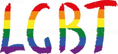 Gender Doodle Rainbow Texture Brushstroke Lettering Title Lgbt
