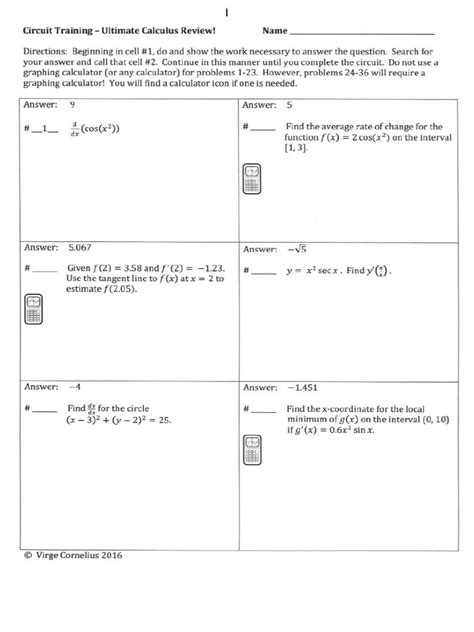 ultimate calculus review pdf pdf tangent mathematical objects