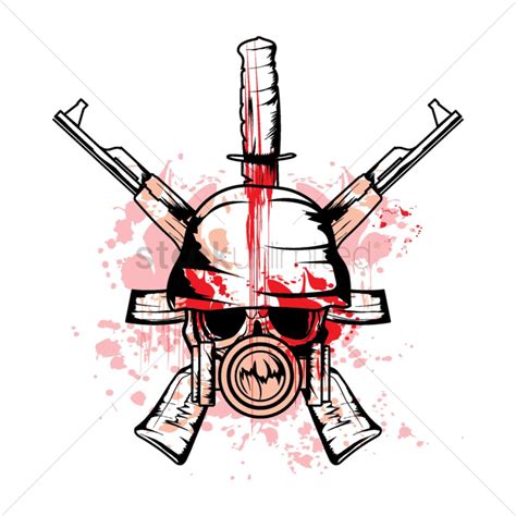 Free Cross Guns With Skull Nohatcc
