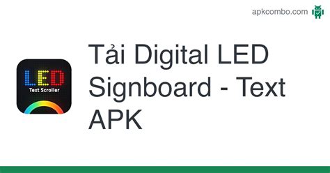 Digital LED Signboard Text APK Android App Tải miễn phí