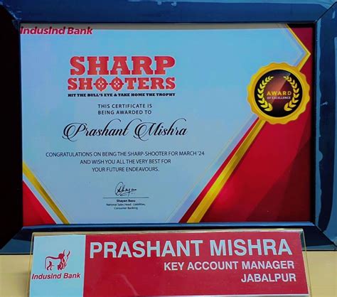 prashant mishra on linkedin another achievement added 🏆l 👑 indusind bank 👍