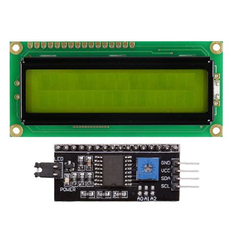 Afficheur Lcd 216 Avec I2c Vert