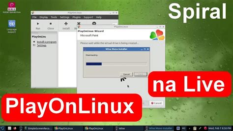 Spiral Linux Lxqt Live No Pendrive Instalando Playonlinux E Programas