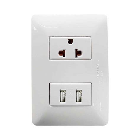 Tomacorriente Idrobox Doble Schuko Toma Universal Bm3kit Opalux