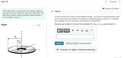 Solved Item 12 12 Of 13 Review Constants Part D A Thin