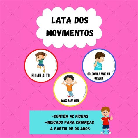 Alguém tem interesse na Lata dos Movimentos Contém fichas movimen Projeto leitura