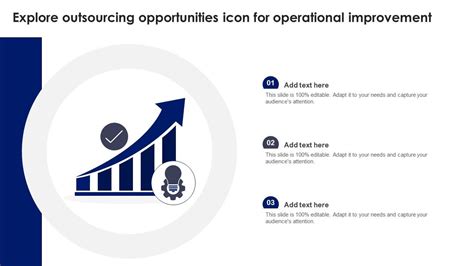 Explore Outsourcing Opportunities Icon For Operational Improvement Ppt