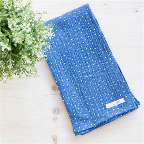 Fralda De Pano 60 X 60 Cm Blue Rosa Com Canela