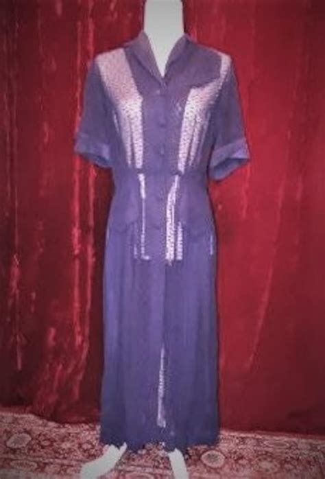 Vintage Sheer Navy Dress Gem