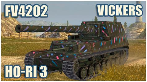 Ho Ri Type III FV4202 Vickers Light WoT Blitz Gameplay YouTube