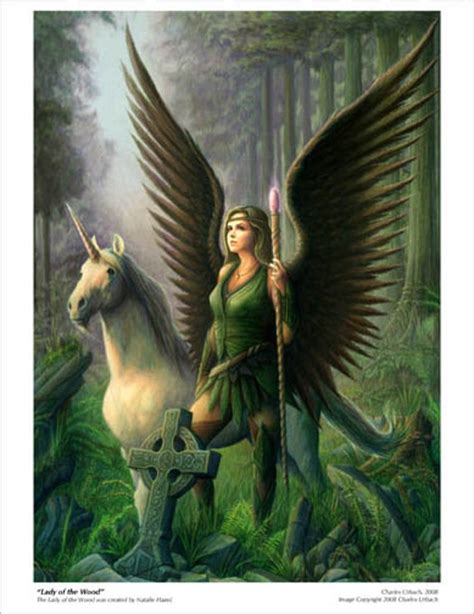 8 5x11 Fantasy Art Print Celtic Angel Sorceress Etsy