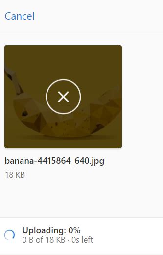 Broser Hangs On Upload Via Dashboard Work Via Input Issue 2847