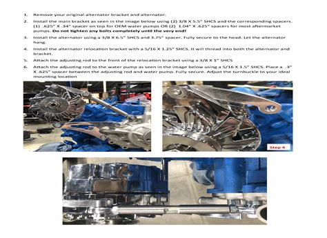Amc Altbrkt H Alternator Bracket For Amc High Mount Passenger Side