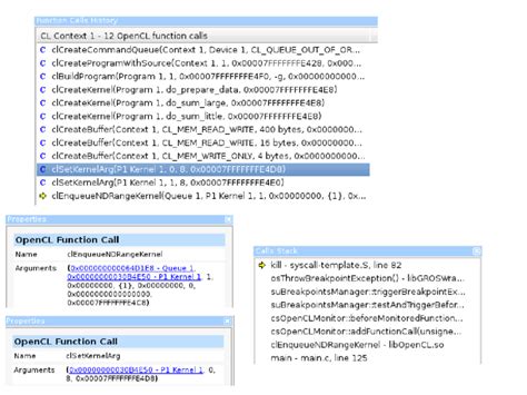 Gdebugger Interface Of Opencl Debugging Download Scientific Diagram
