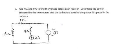 Solved S Use KCL And KVL To Find The Voltage Across Each Chegg Com