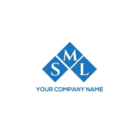 Sml Letter Logo Design On White Background Sml Creative Initials