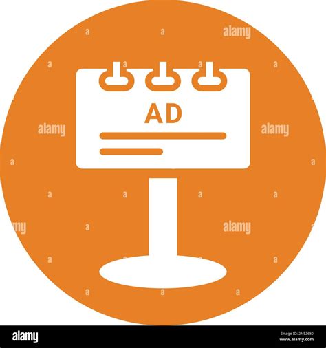 Ad Board Advertising Icon Use For Commercial Purposes Print Media