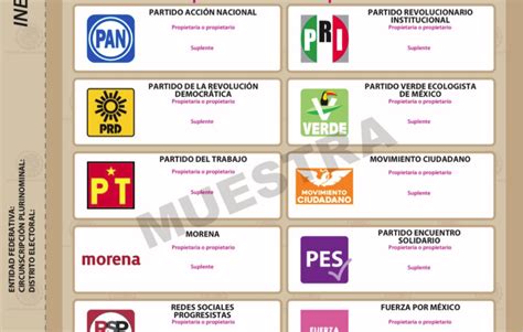Así Es La Boleta Aprobada Por El Ine Para Elegir Diputados Federales