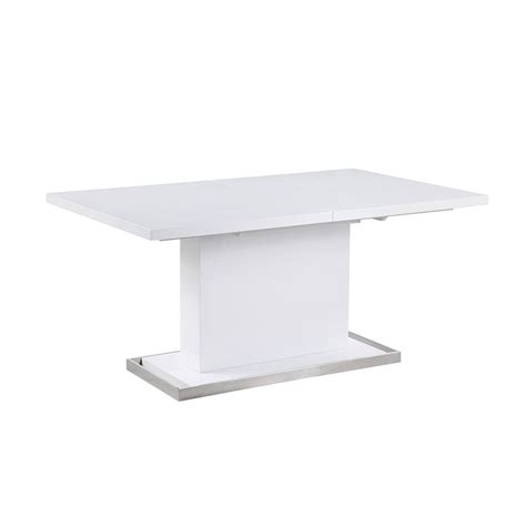 Krista Dining Room Set W Iris White Chairs Chintaly Imports