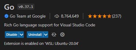 It S Impossible To Uninstall The Extension Issue Golang