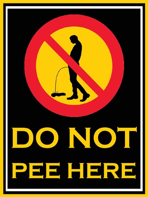 Pee Here Sign Pdf