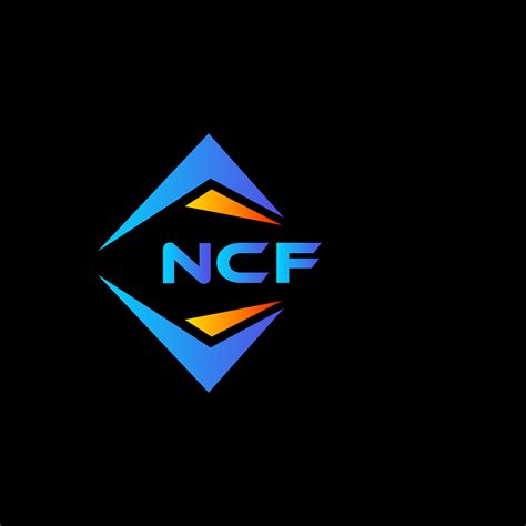 Ncf Abstract Technology Logo Design On Black Background Ncf Creative