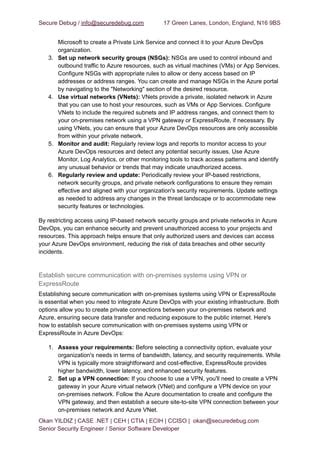 Azure Security Check List Final Pdf