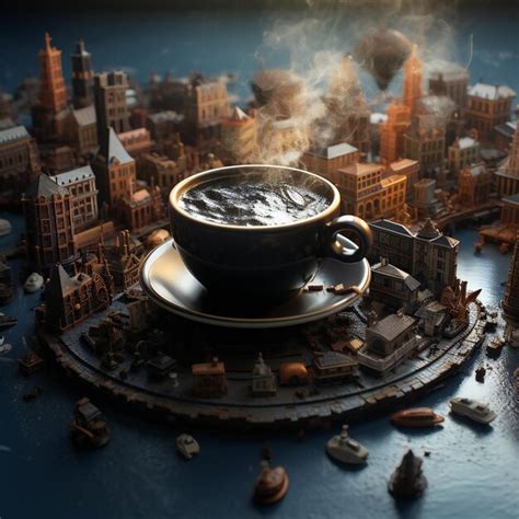 Premium Photo International Coffee Day Concept
