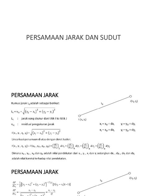 Persamaan Jarak Dan Sudut Pdf
