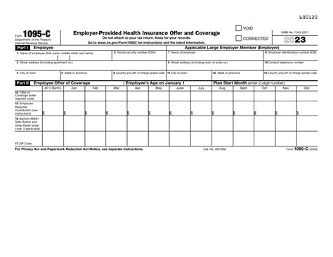 Irs Form 1095 C Download Fillable Pdf Or Fill Online Employer Provided