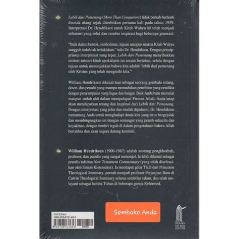 Promo Lebih Dari Pemenang William Hendriksen Tafsiran Alkitab Kitab