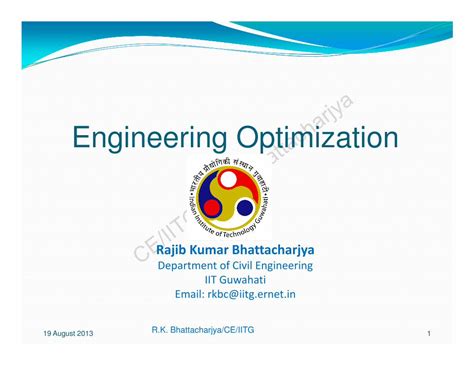 pdf engineering optimization indian institute of technology · pdf