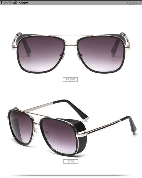 Iron Man Matsuda Tony Stark Sunglasses Men Rossi Coating Retro Vintage