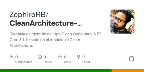 Github Zephirorb Cleanarchitecture Advance Plantalla De Ejemplo Del Tipo Clean Code Para Net