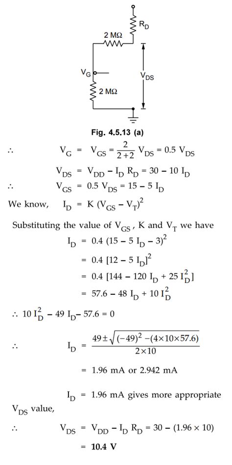 Biasing Of Mosfet Solved Example Problems