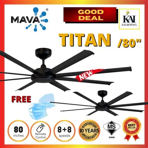 Mava Titan 80dc Ceiling Fan With Remote Control Dcfan Kipas Ceiling