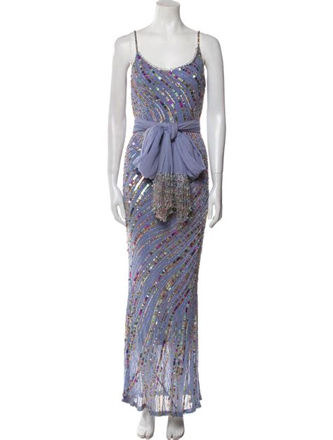 Jenny Packham Vintage Long Dress Blue Dresses Clothing W2j22381 The Realreal