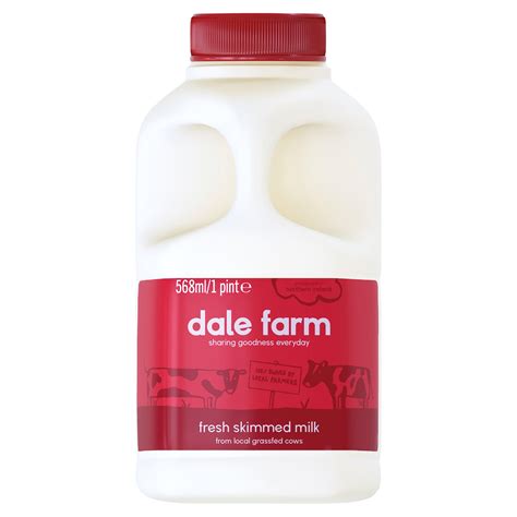 Dale Farm Fresh Skimmed Milk 1 Pint568ml Milk Iceland Foods