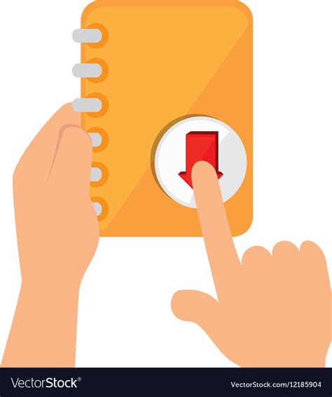 Document With Arrow Download Royalty Free Vector Image