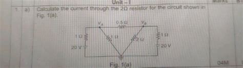 Calculate The Current Through The Resistor Studyx