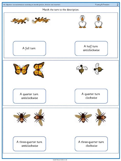 Use Mathematical Vocabulary To Describe Position Direction And