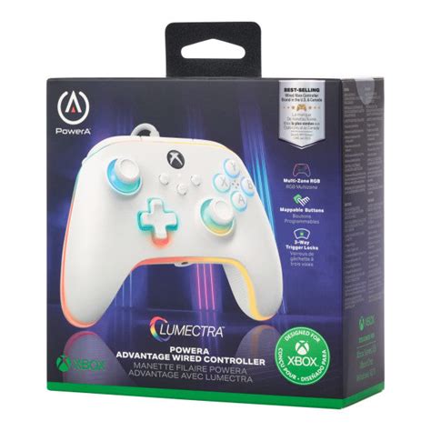 Power A Advantage Lumectra Wired Controller White Xbox Series X