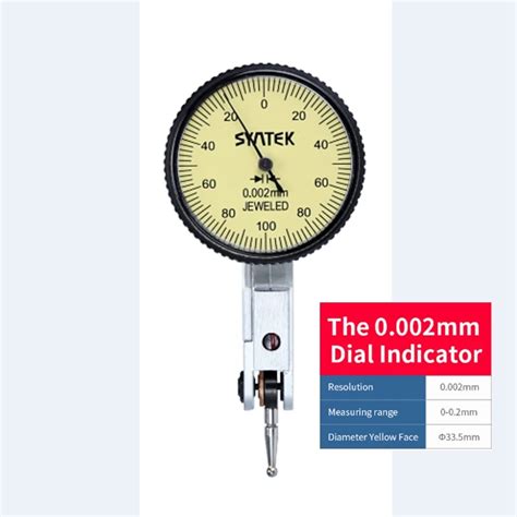 0 02mm Lever Indicator Analog Display Shockproof Dial Test 0002mm
