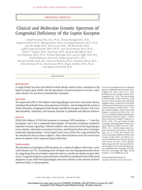 Pdf Clinical And Molecular Genetic Spectrum Of Congenital Deficiency