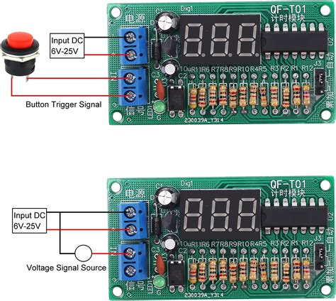 Buy Digital Timer Module Electronic Stopwatch Signal Monitor Automatic