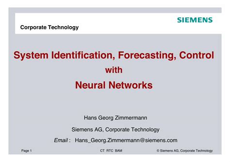 Pdf System Identification Forecasting Control Neural Networks Indico Dokumen Tips