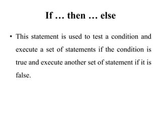 Decision Statements In Vb Net