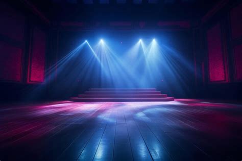 Premium Photo Theater Stage Light Background With Spotlight